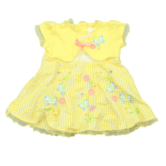 Youngland | Dresses | Youngland Girls Yellow White Dress Size 69 Months ...